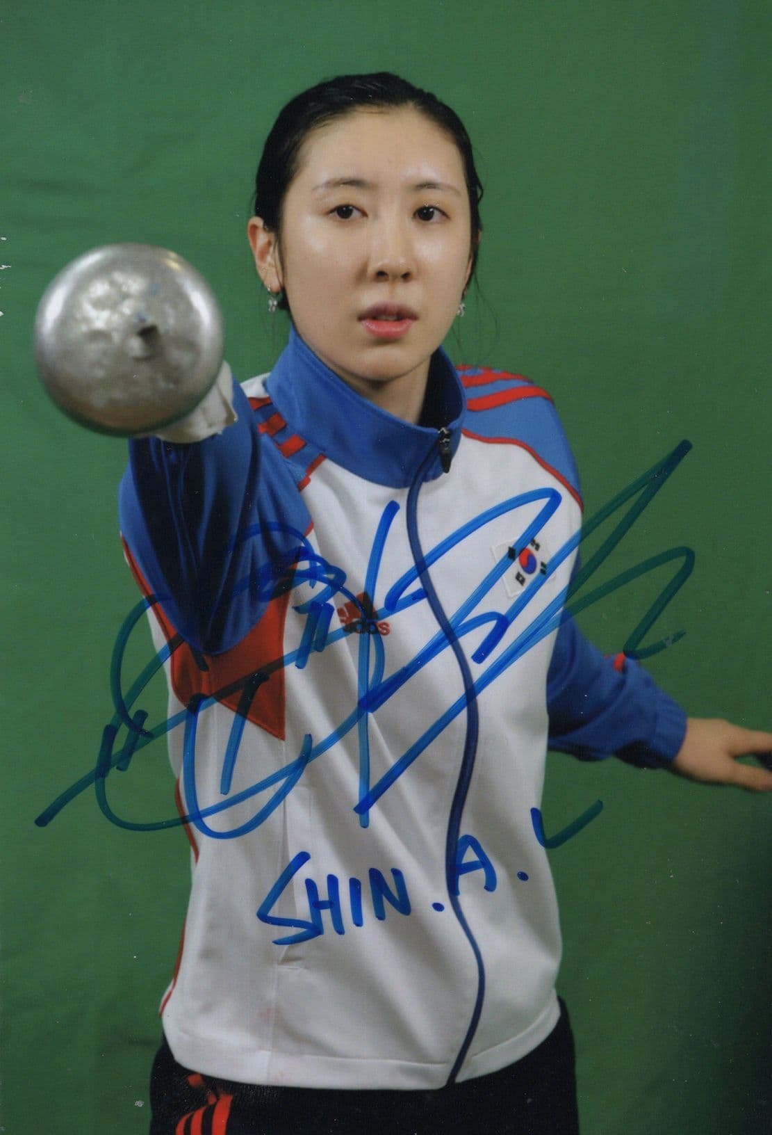 Shin-A-Lam Korean Olympic Games Fencing Hand Signed Photo | Topics ...
