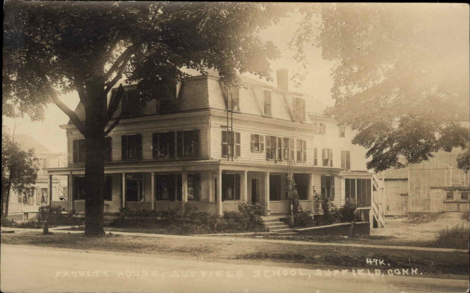 Suffield Connecticut CT School Faculty House c1920 Real Photo Postcard ...