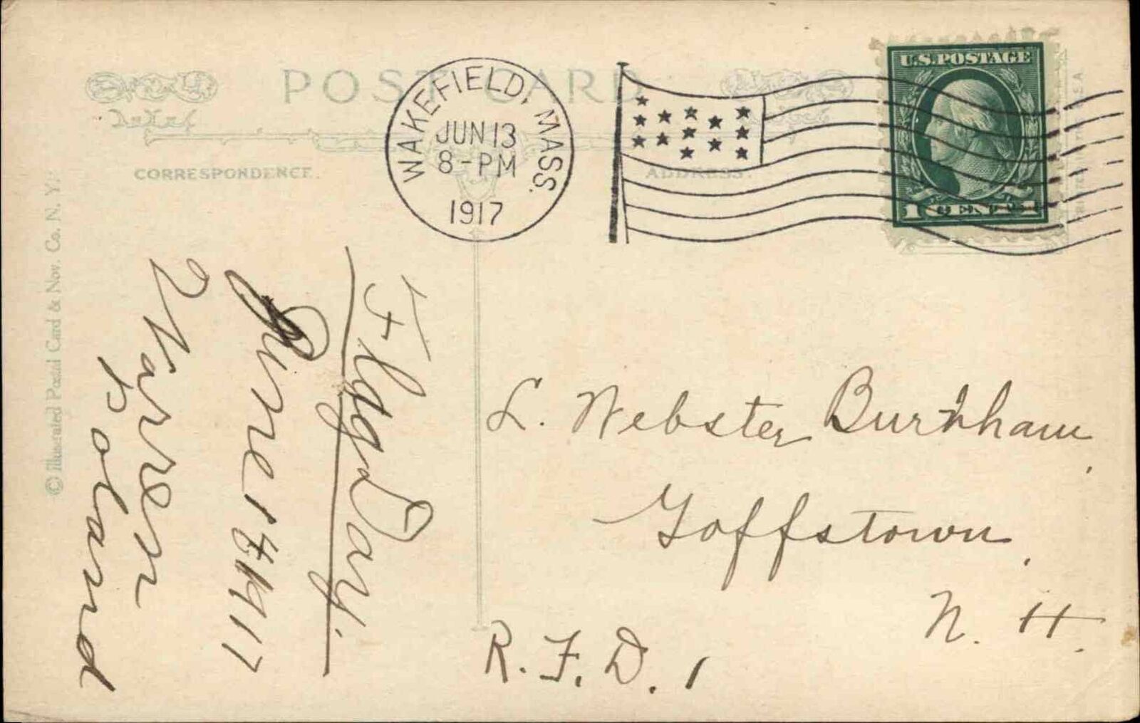 WWI Patriotic Little Boy & American Flag Charles Twelvetrees Postcard ...