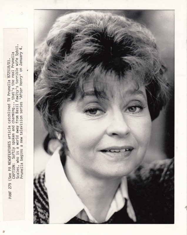 Prunella Scales After Henry of Fawlty Towers TV Show Large Rare Press ...