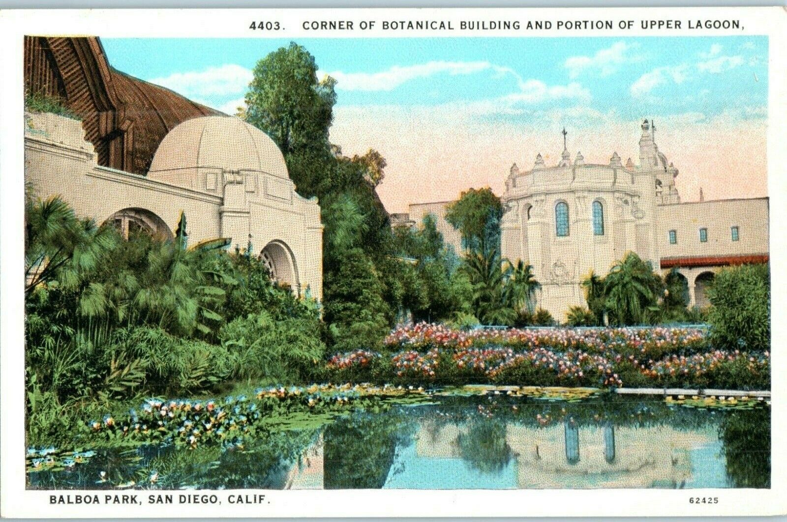 Balboa Park San Diego California Vintage Linen Postcard | United States ...