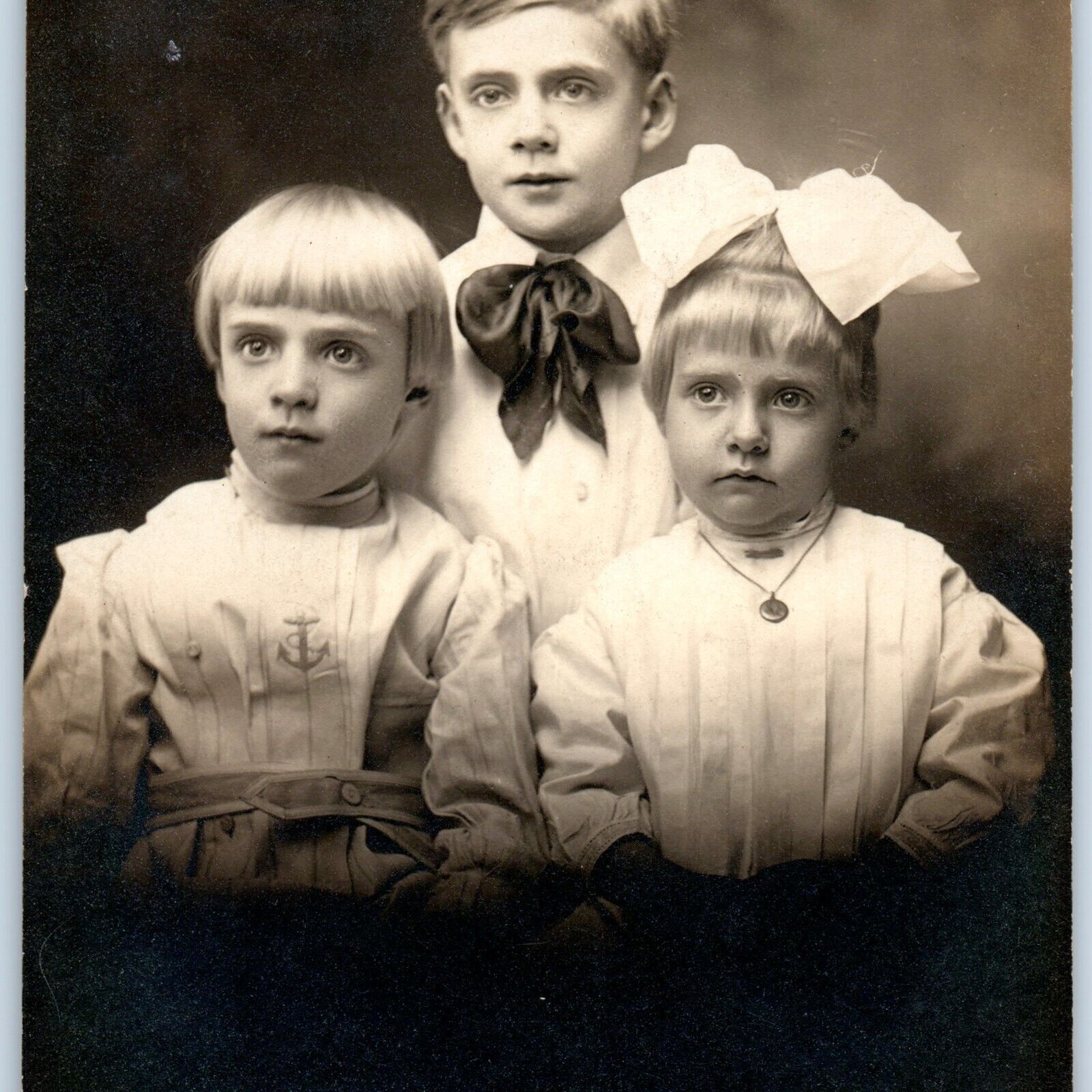 c1900s Washington DC Cute Children Sibling RPPC Sailor Boy Girl Brooks ...