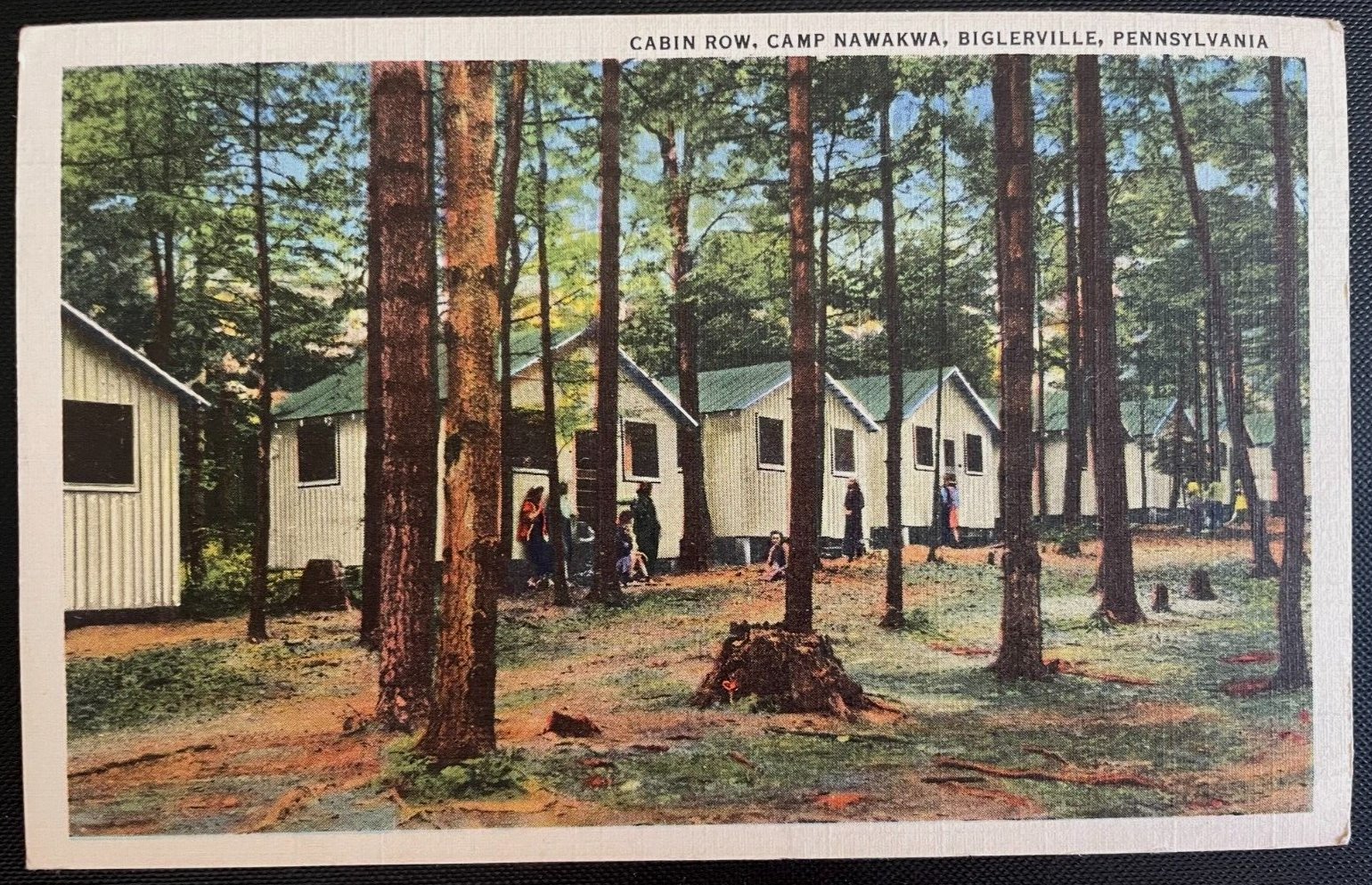 Vintage Postcard 1940 Camp Nawakwa Cabin Row Biglerville PA | United ...