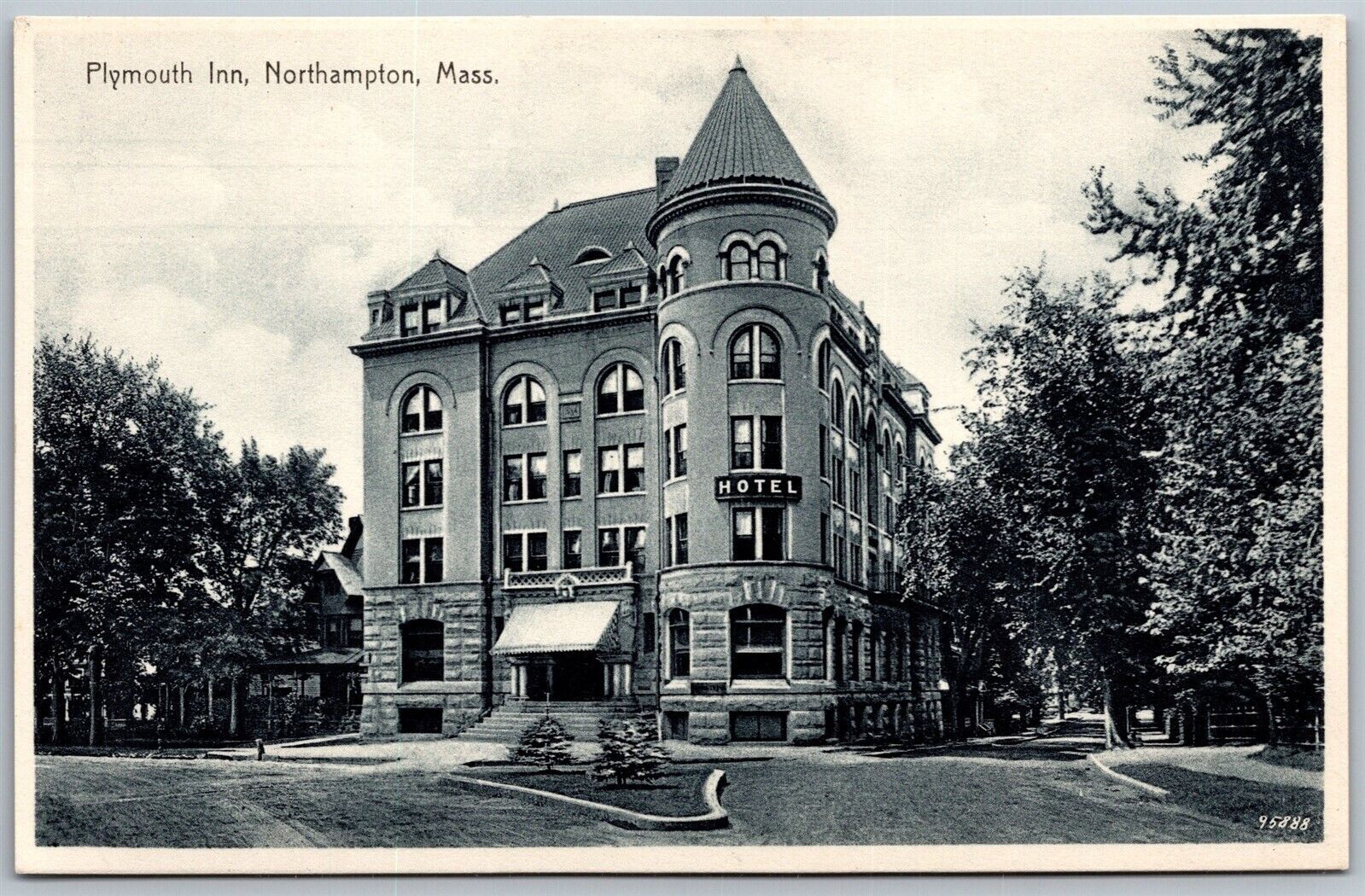 Vtg Northampton Massachusetts MA Plymouth Inn Hotel 1910s View Old ...