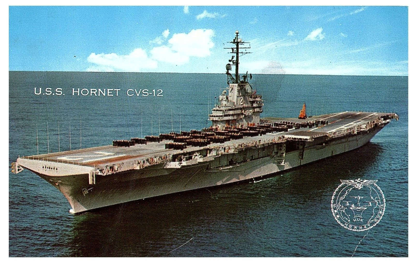 USS Hornet CVS-12 Postcard US Navy Ship Aircraft Carrier | United ...