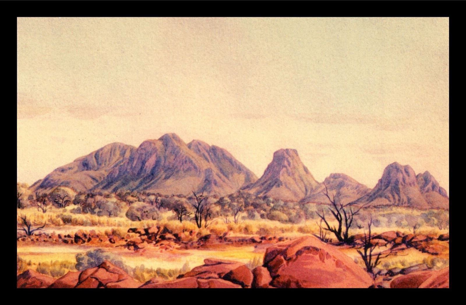 1960 Albert Namatjira Aboriginal Artist Haast Bluff Range Australia ...