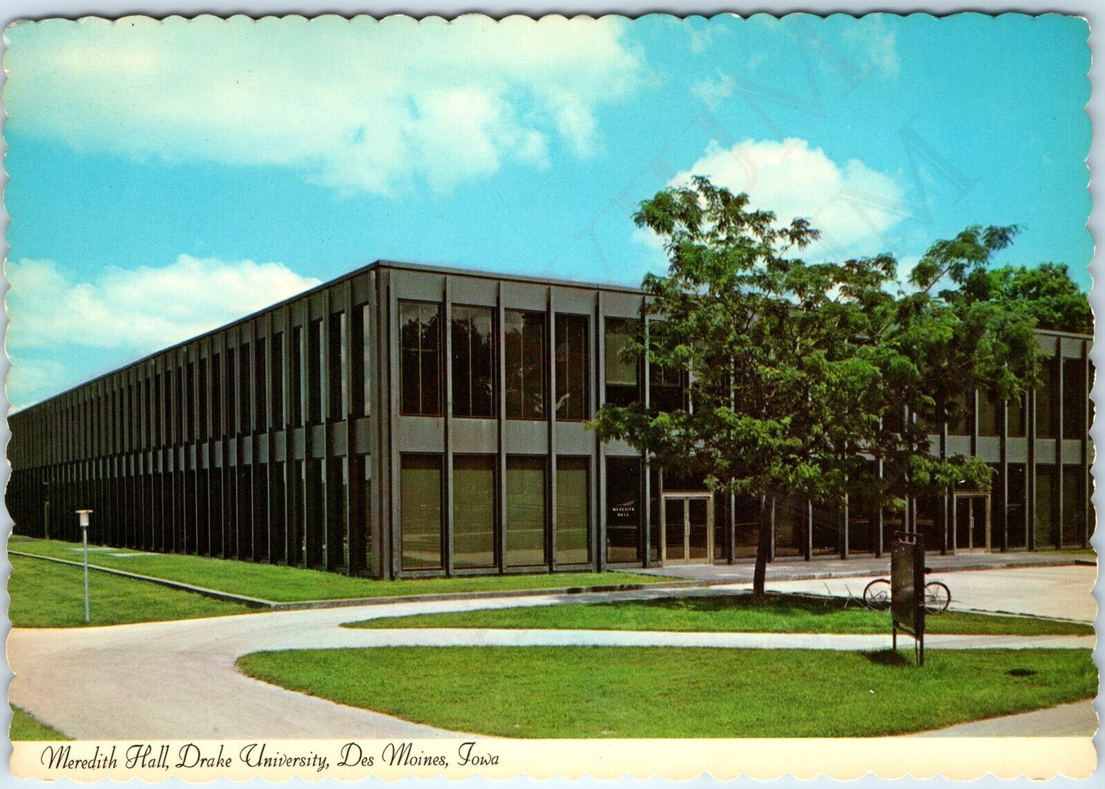 c1970s Des Moines, IA Meredith Hall Drake University College Mies van ...