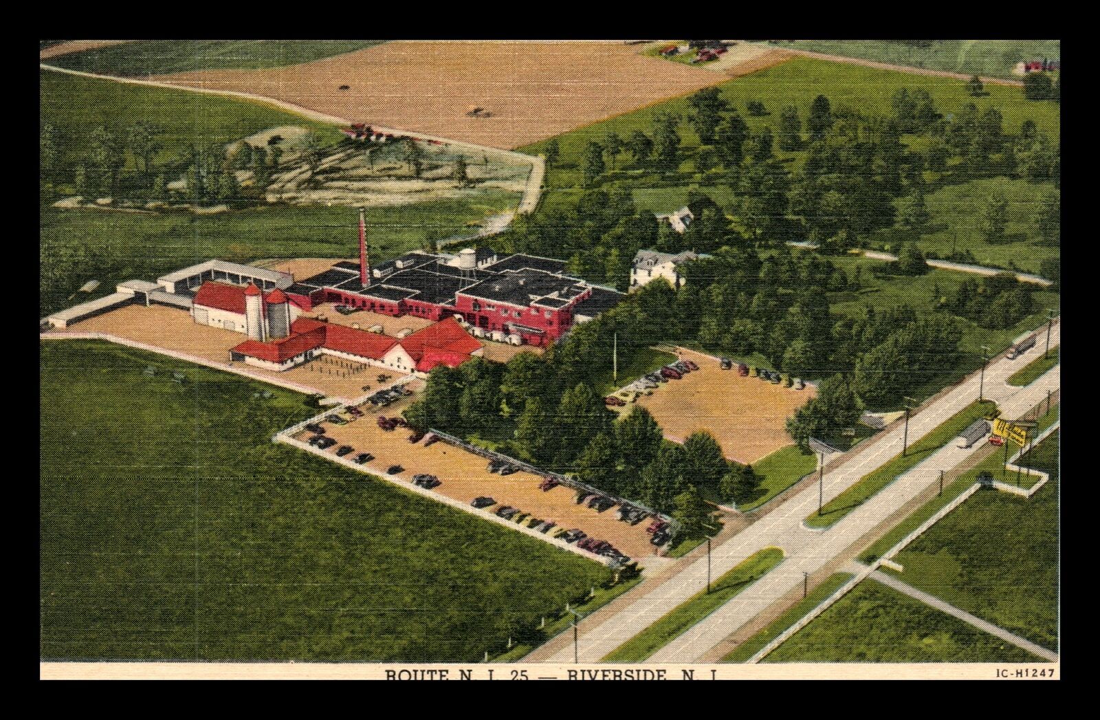 1950s Millside Farms Ice Cream Factory Riverside New Jersey Linen ...