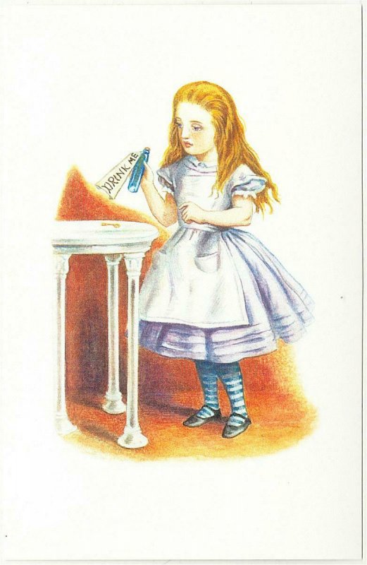 Alice in Wonderland Drink Me Bottle and Key Postcard by John Tenniel #1 ...