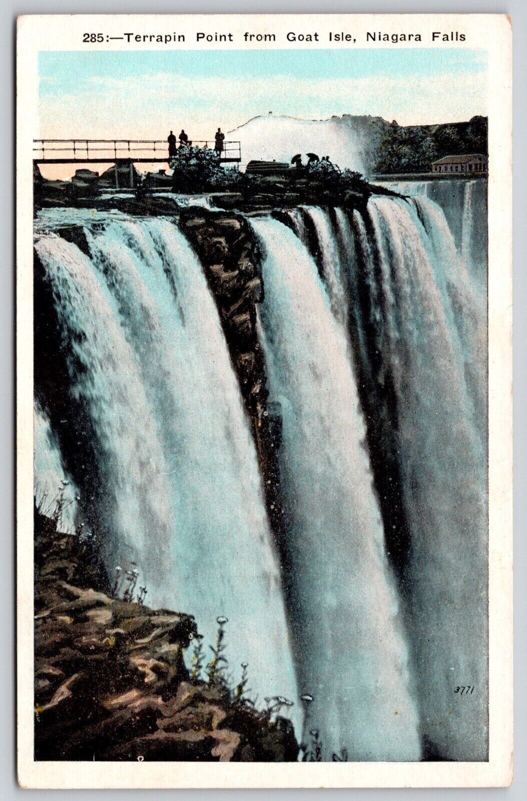 Niagara Falls New York Terrapin Point & Goat Island Scenic Landmark WB ...