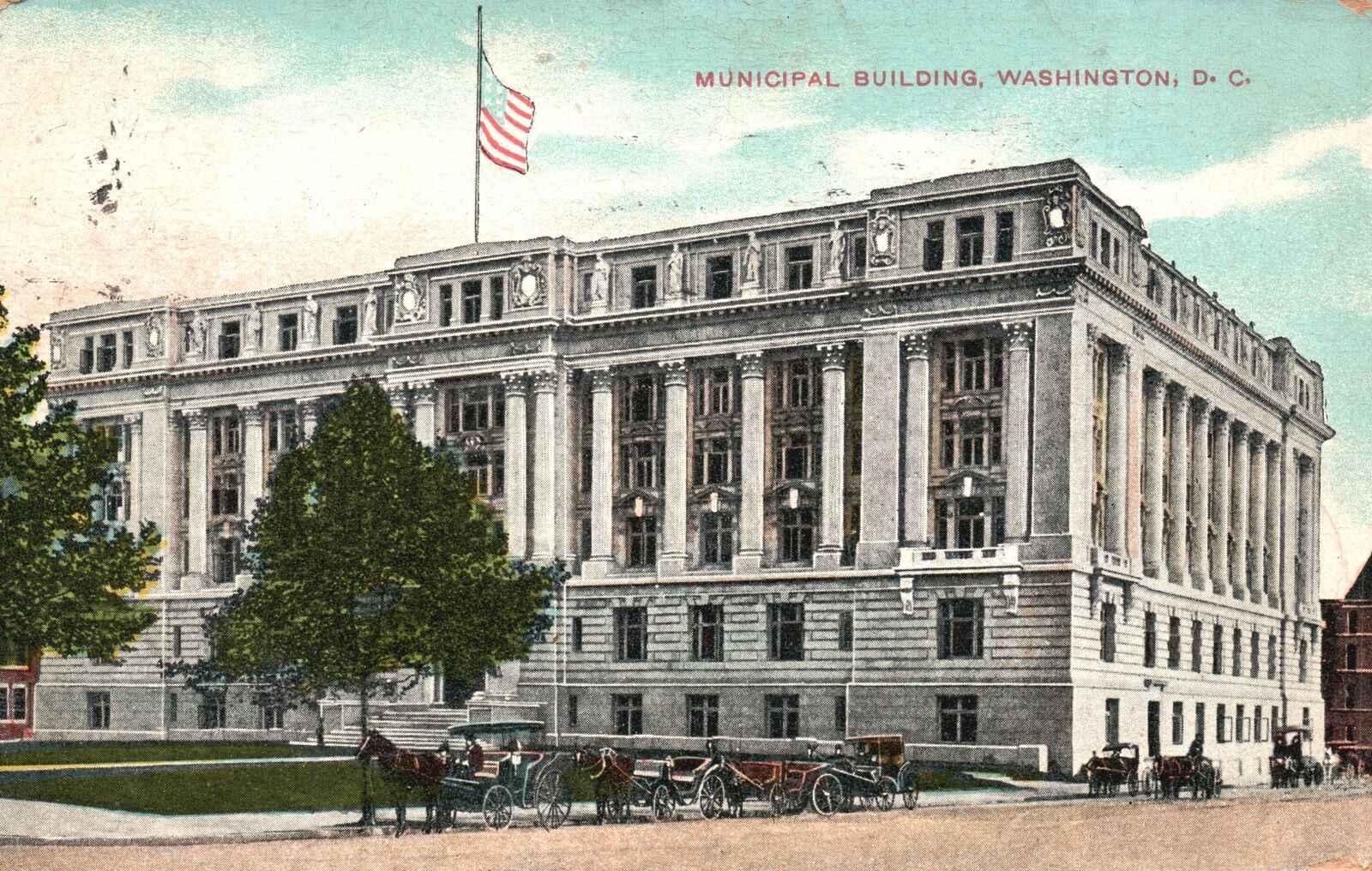 Vintage Postcard 1910 District Municipal Building Washington D.C ...