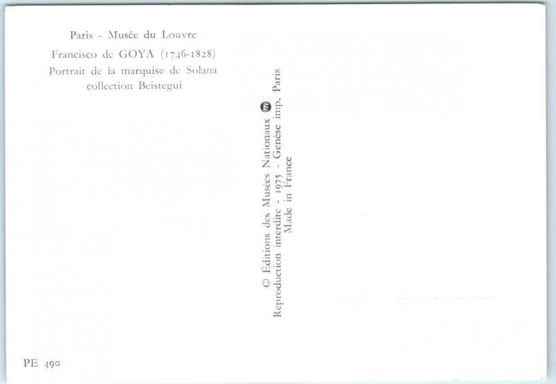 Portrait of the Marquise de Solana By Francisco de Goya, Louvre Museum ...