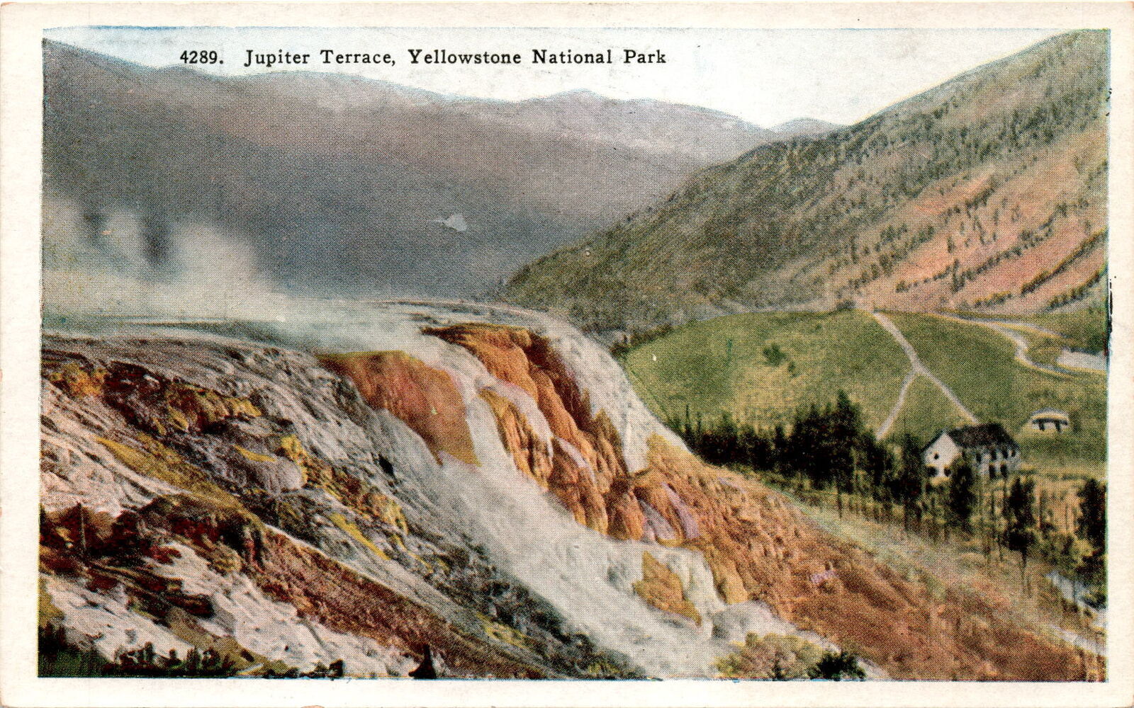 Jupiter Terrace, Yellowstone National Park, geothermal features ...