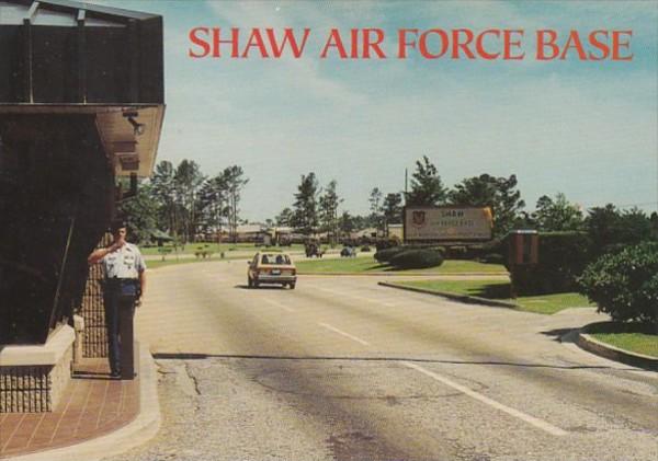 South Carolina Sumter Main Gate Shaw Air Force Base 1986 | United ...