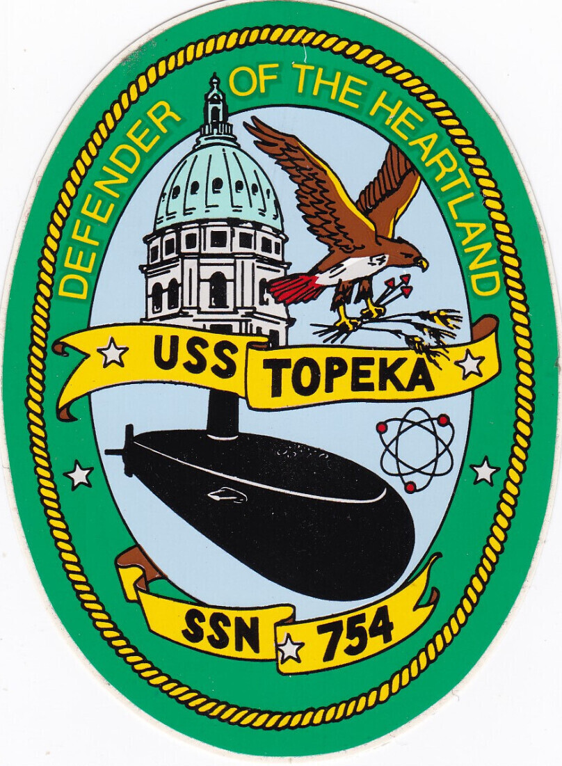 Ship Label USS Topeka SSN754 Defender Of The Heartland sk3082 | United ...