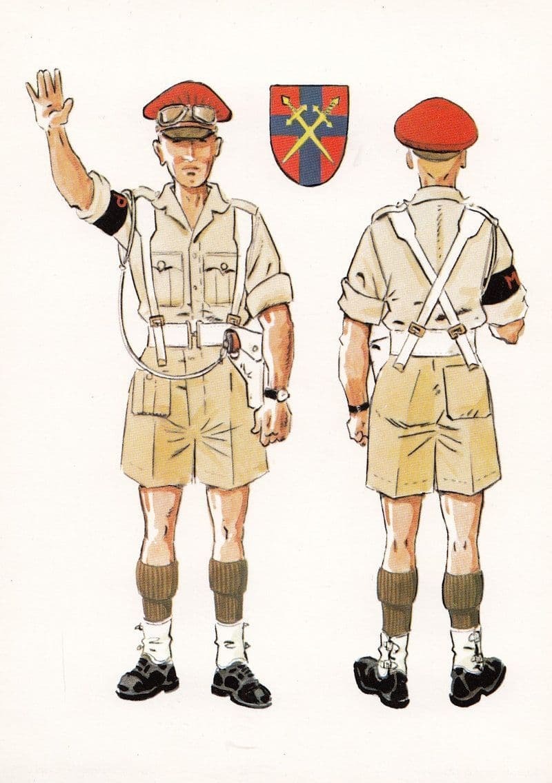 Italian WW2 Military Uniform Policia Militar Sicilia Postcard | Topics ...