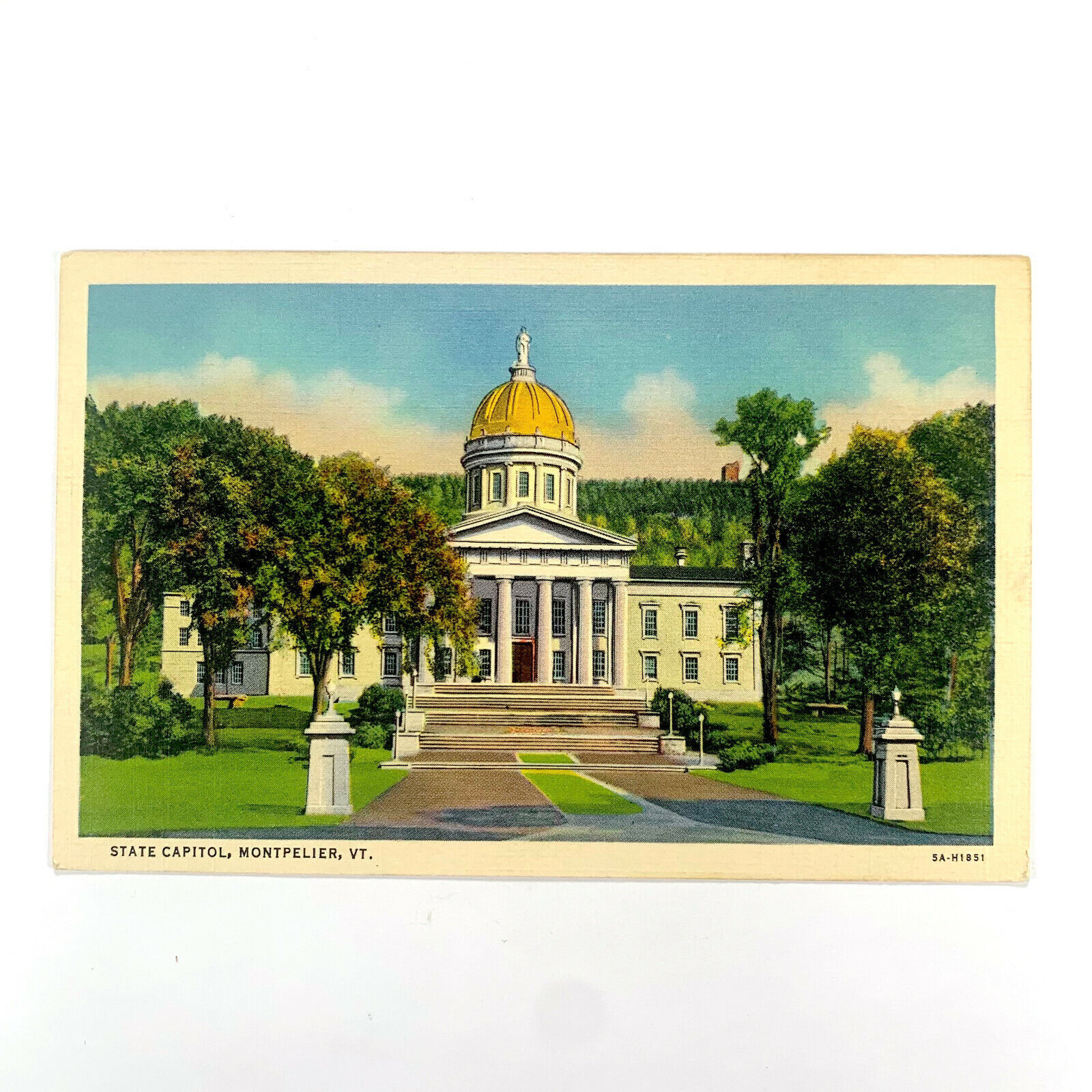 Postcard Vermont Montpelier VT State Capitol 1940s Linen Unposted ...