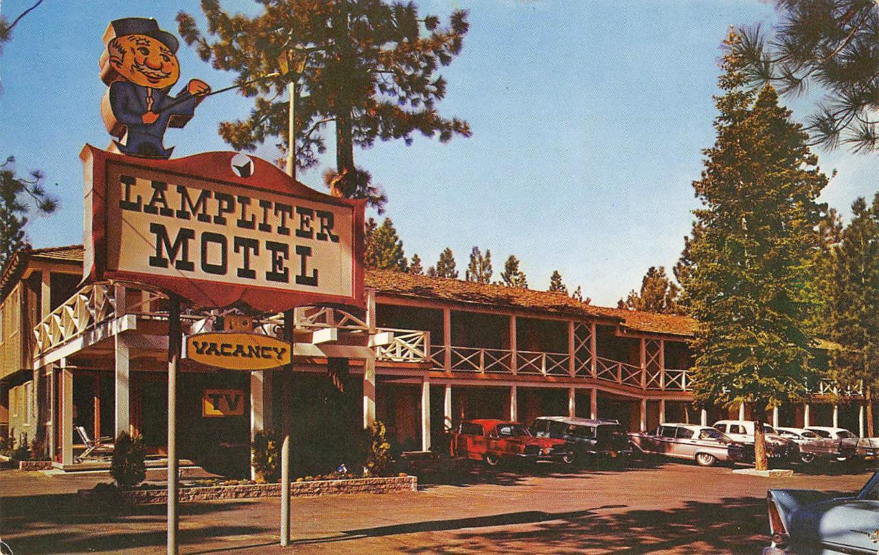 LAMPLITER MOTEL Stateline, California LAKE TAHOE Roadside ca 1960s ...