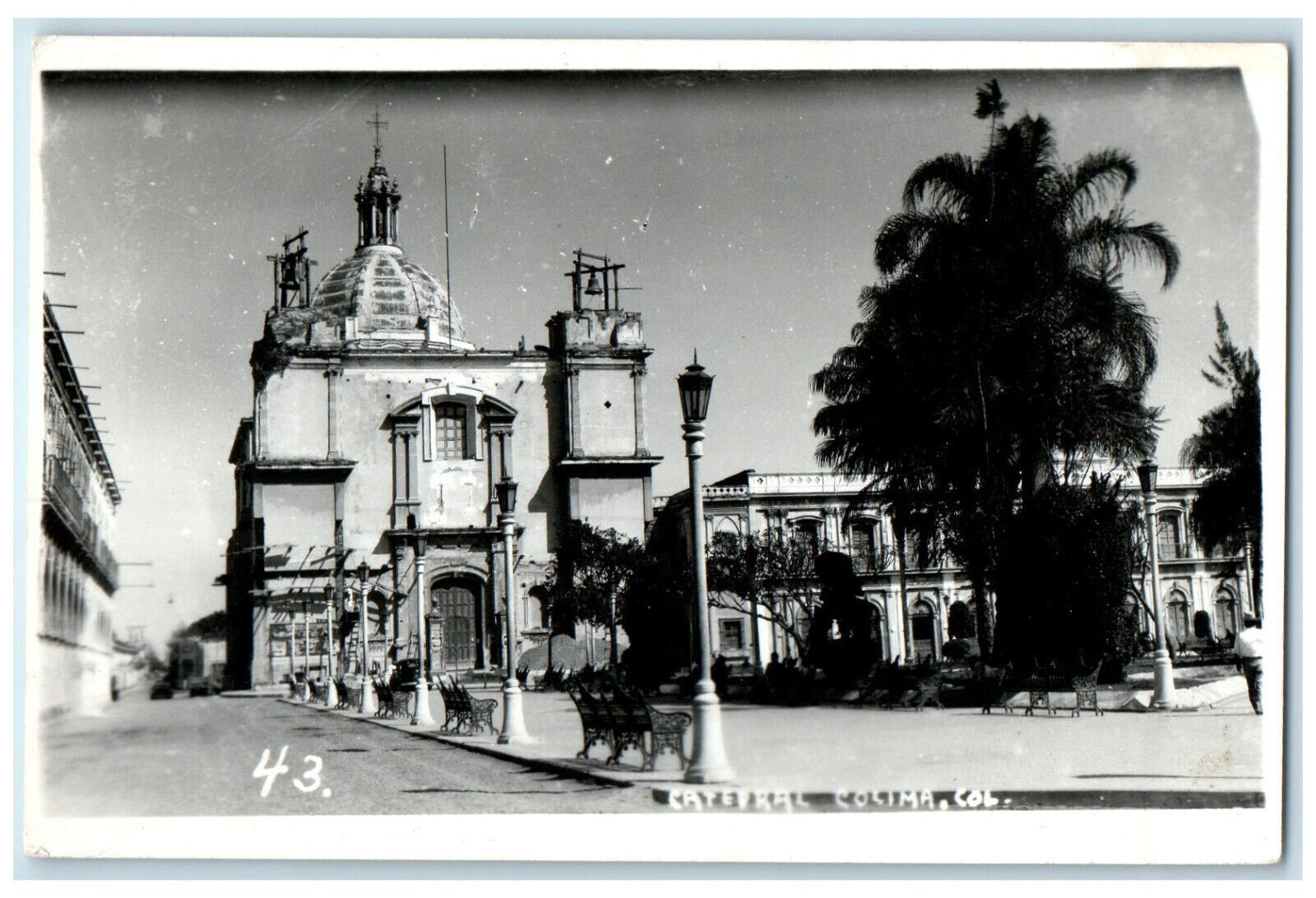 c1950's Catedral Colima Mexico After the Quake RPPC Photo Vintage ...
