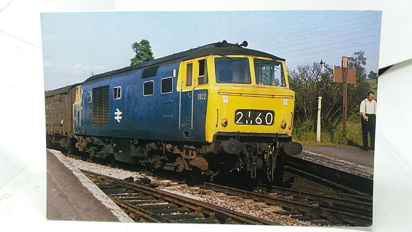 Locomotive Hymek Class 35 D7022 Castle Cary Vintage Railway Postcard ...