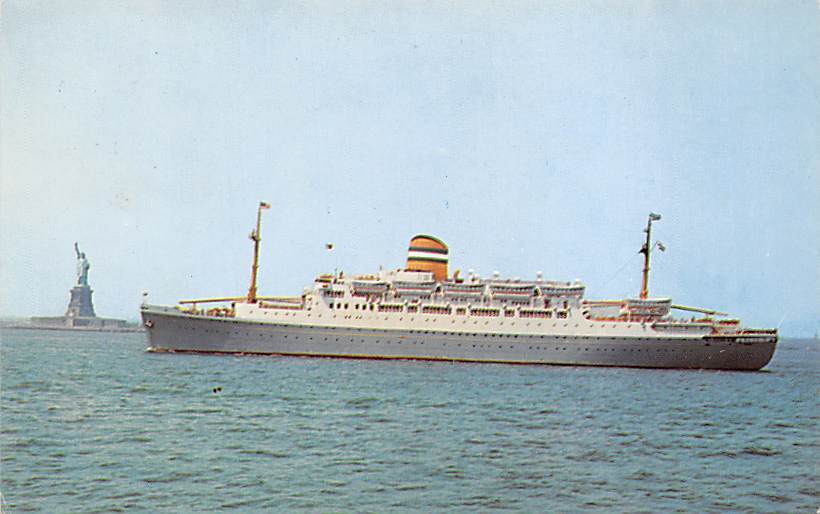 SS Ryndam Holland-American Line Ship 1966 | Topics - Other, Postcard ...