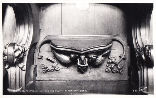 The Mermaid Lady Fish Pulpit Antique Statue Rare Ripon Church Sculpture ...