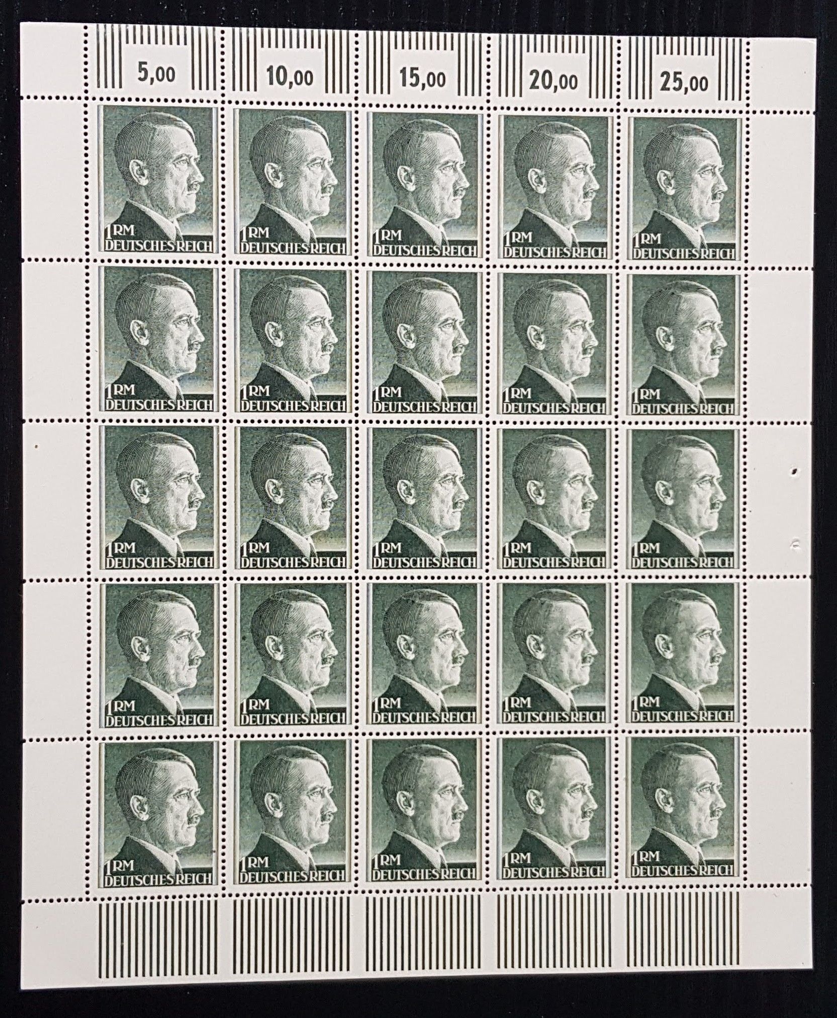 German Empire Third 3rd Reich 1942 Adolf Hitler RM Value Complete SET ...