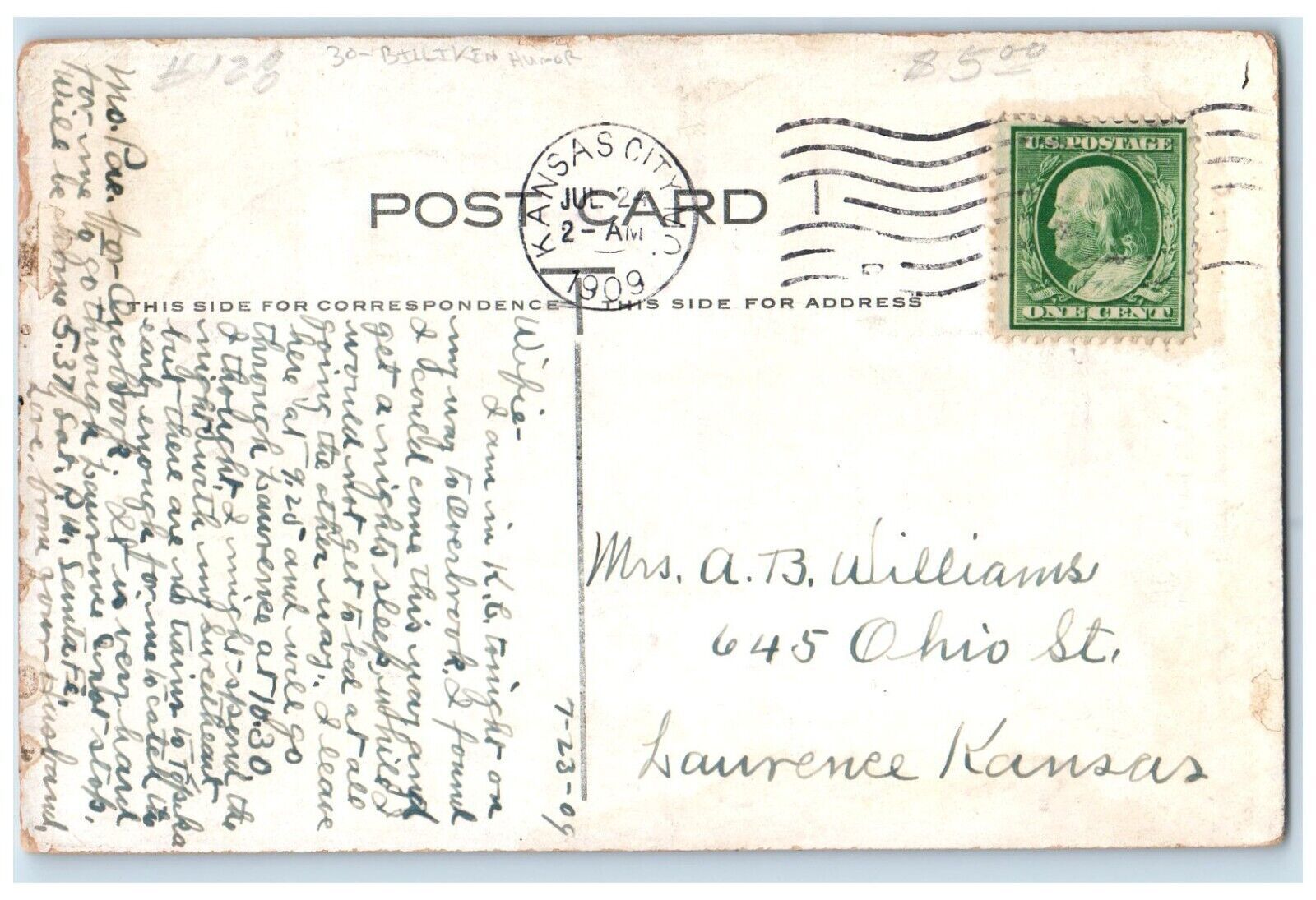 1909 Silligen God Of Laughter Billiken Humor Kansas City Missouri MO ...