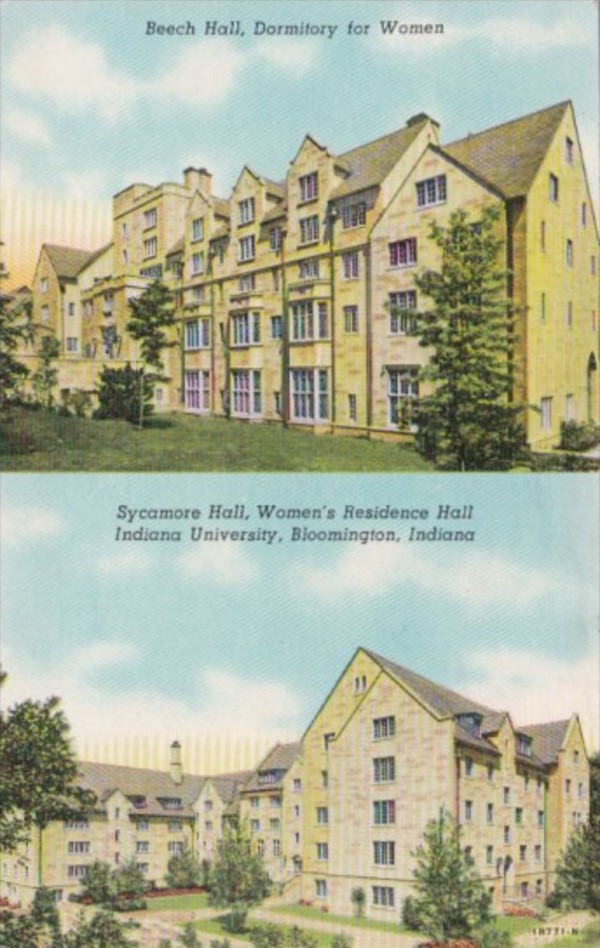 Indiana Bloomington Beech Hall & Sycamore Hall Indiana University ...
