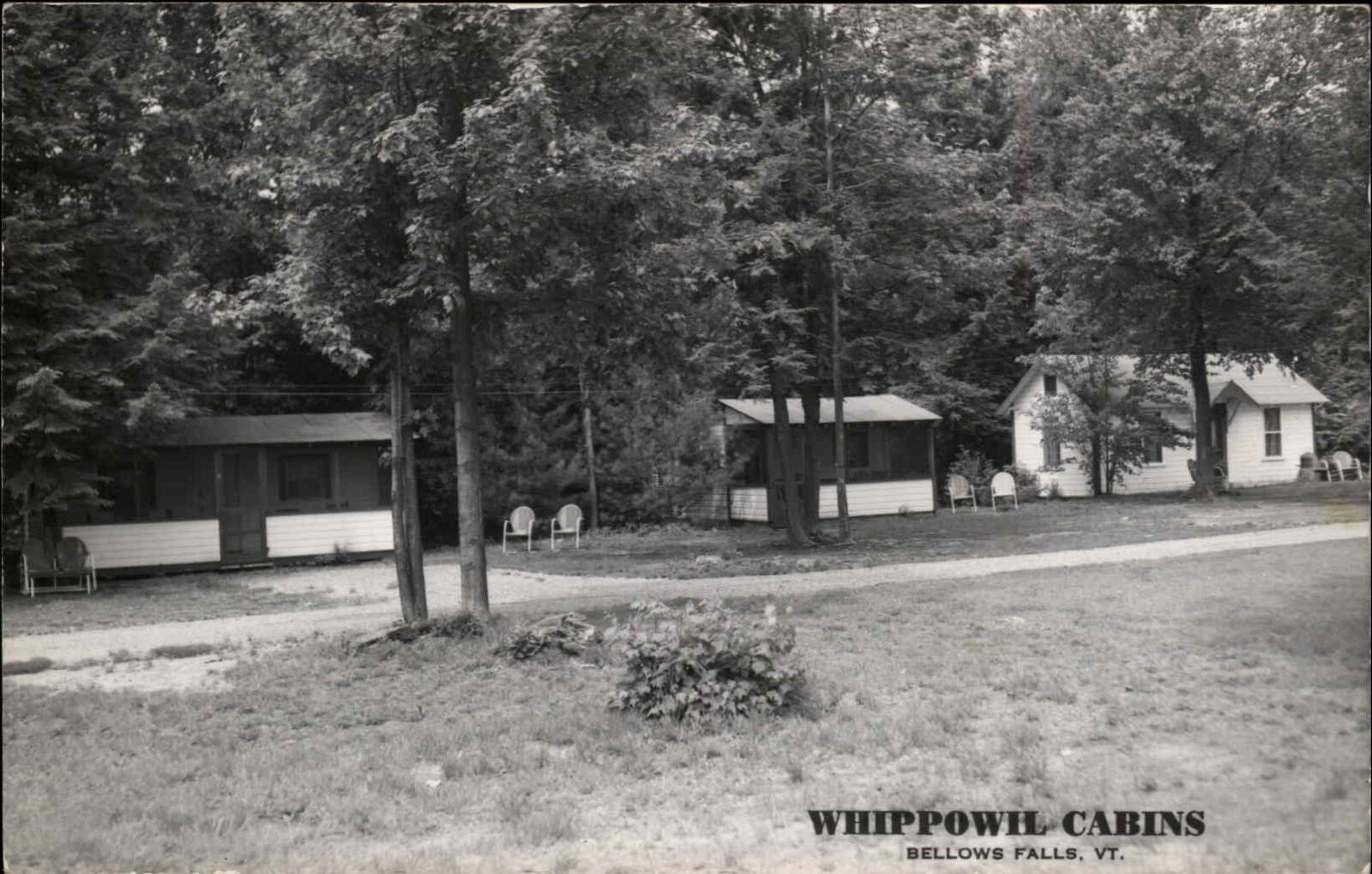 Vintage RPPC BELLOWS FALLS VERMONT VT Whippowil Cabins MOTEL | United ...