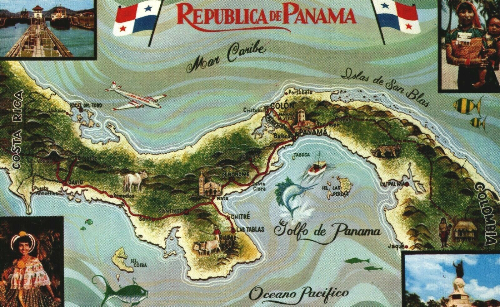 Panama Republica De Panama Vintage Postcard 04.01 | Latin & South ...