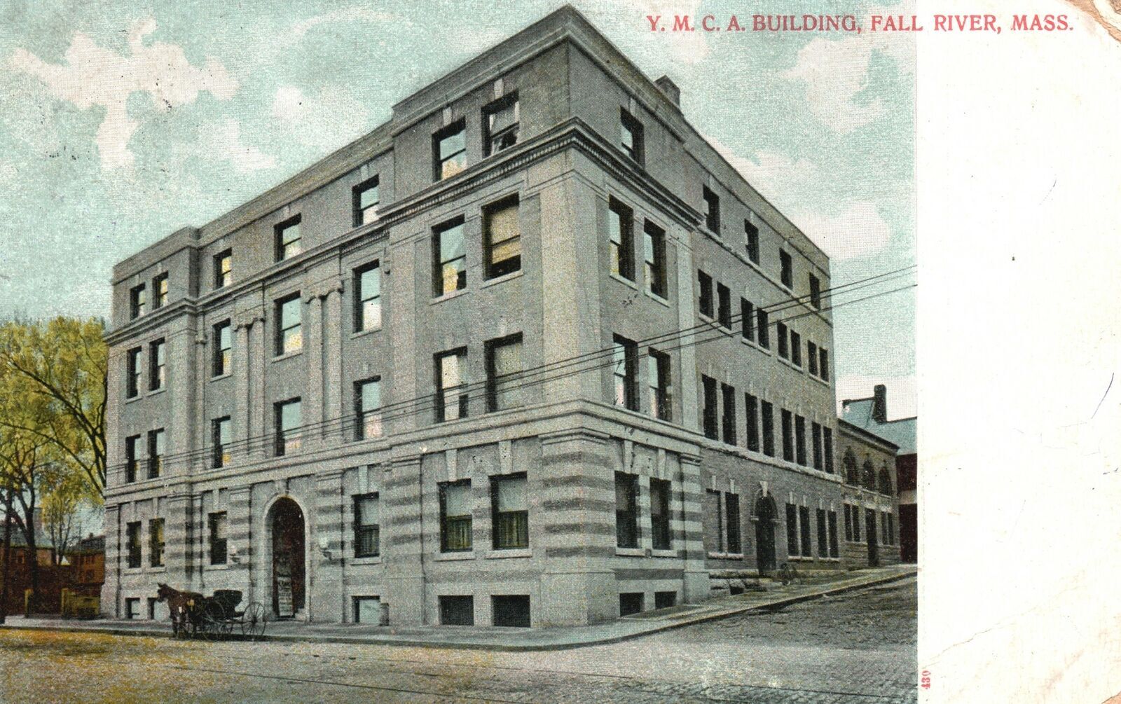 Vintage Postcard YMCA Building Fall River Massachusetts Mass. | United ...