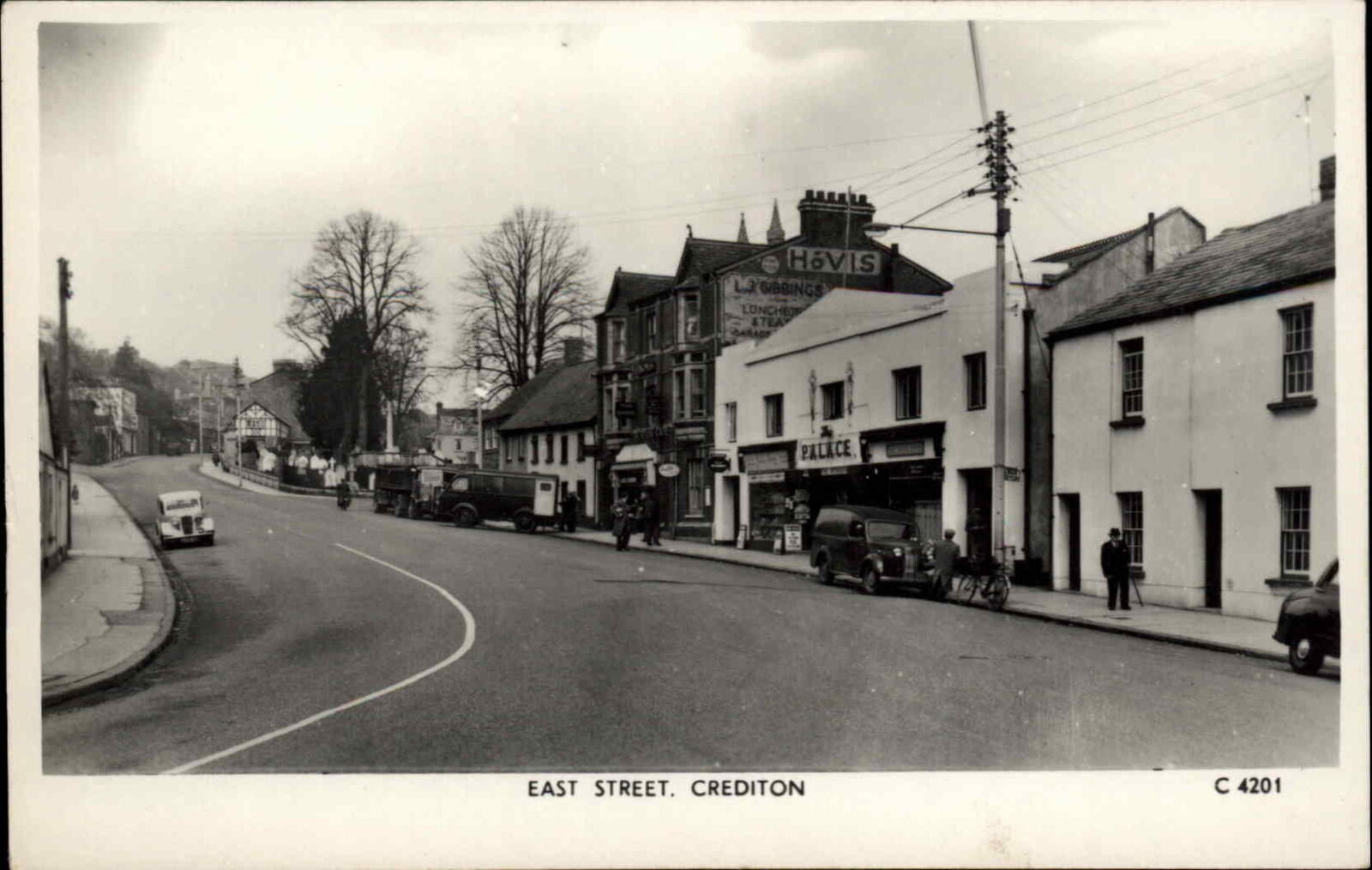 Vintage RPPC Crediton DEVON East Street Scene Real Photo Postcard ...