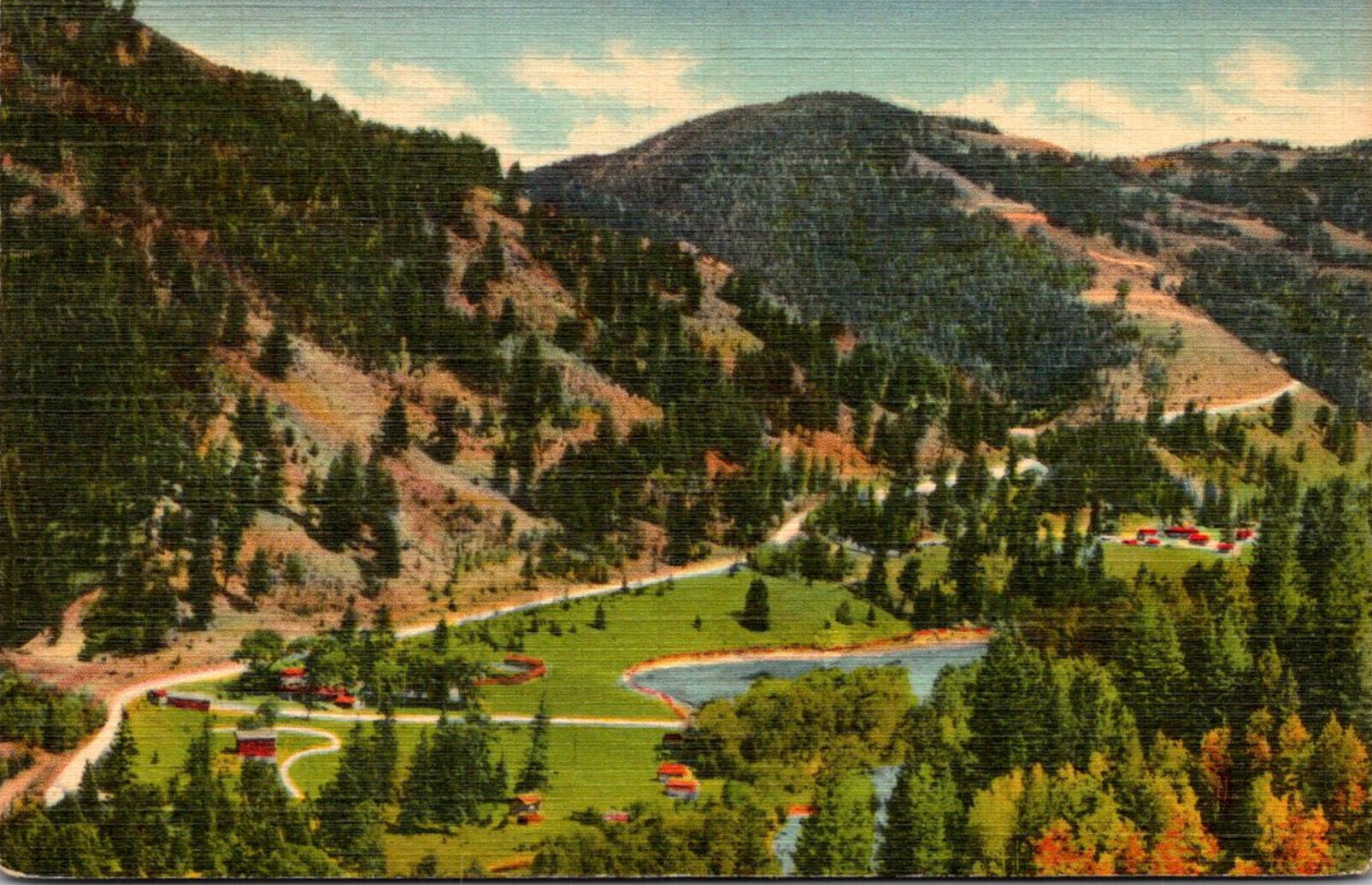New Mexico Red River The Red River Pass From Buffalo Trail 1944 ...