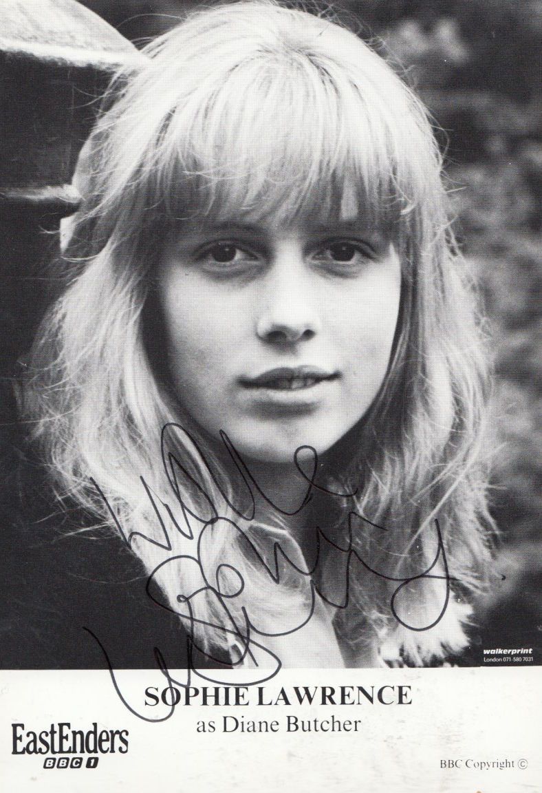 Sophie Lawrence as Diane Butcher BBC Eastenders Vintage Hand Signed ...