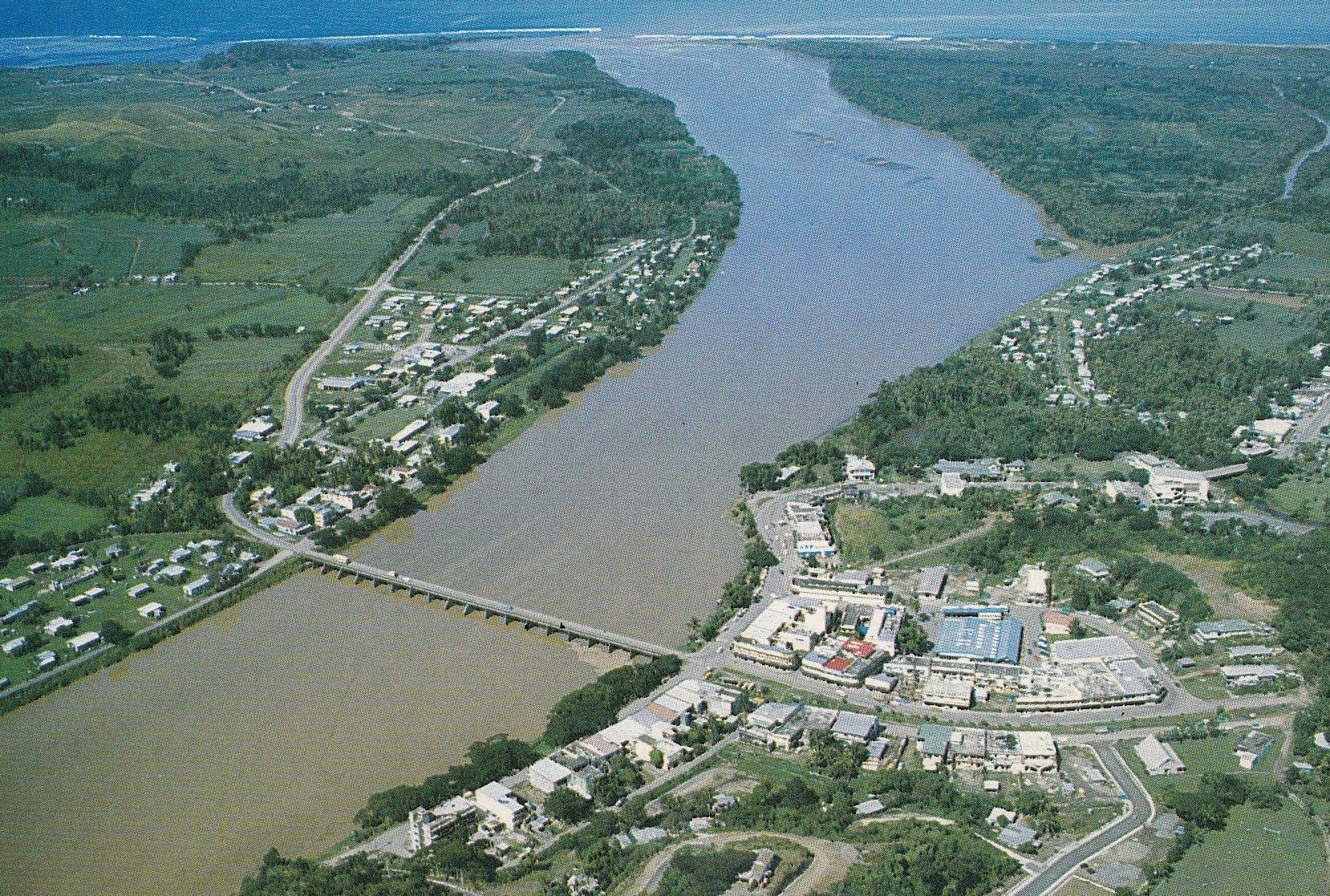 Sigatoka Town Shopping Centre Fiji Aerial Postcard | Africa - Other, Postcard / HipPostcard