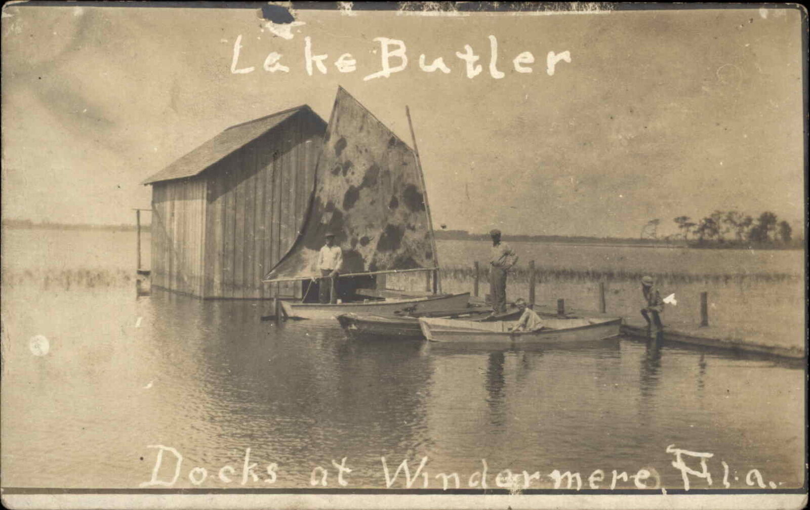 Windermere FL Orange County Lake Butler Docks c1910 Real Photo Postcard ...
