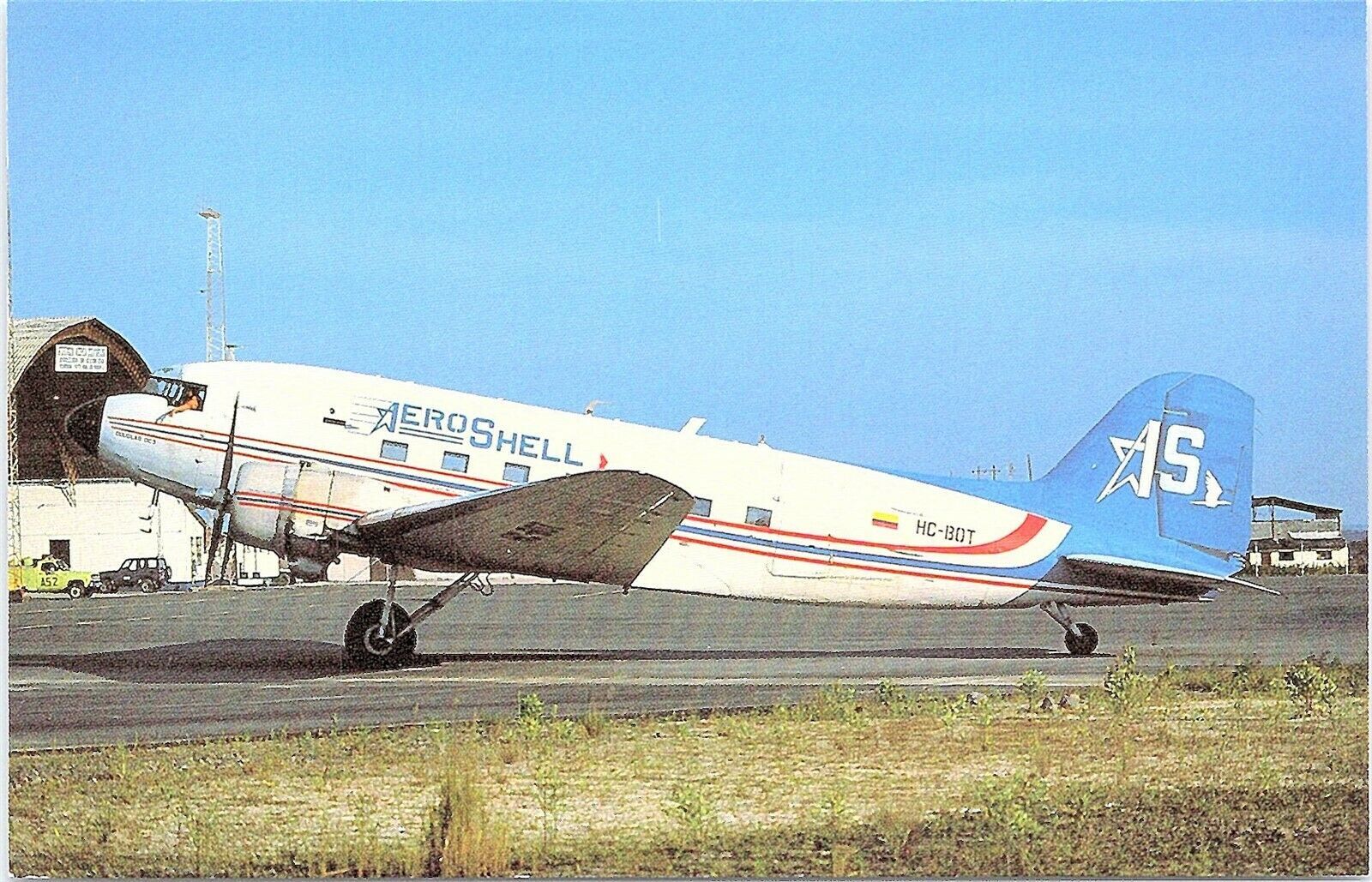 Postcard~AeroShell~Douglas DC-3C~Airplane~Vintage~A69 | United States ...