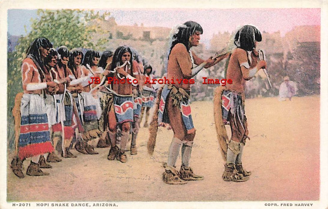 Native American Hopi Indians Snake Dance, Detroit Pub Fred Harvey No H ...