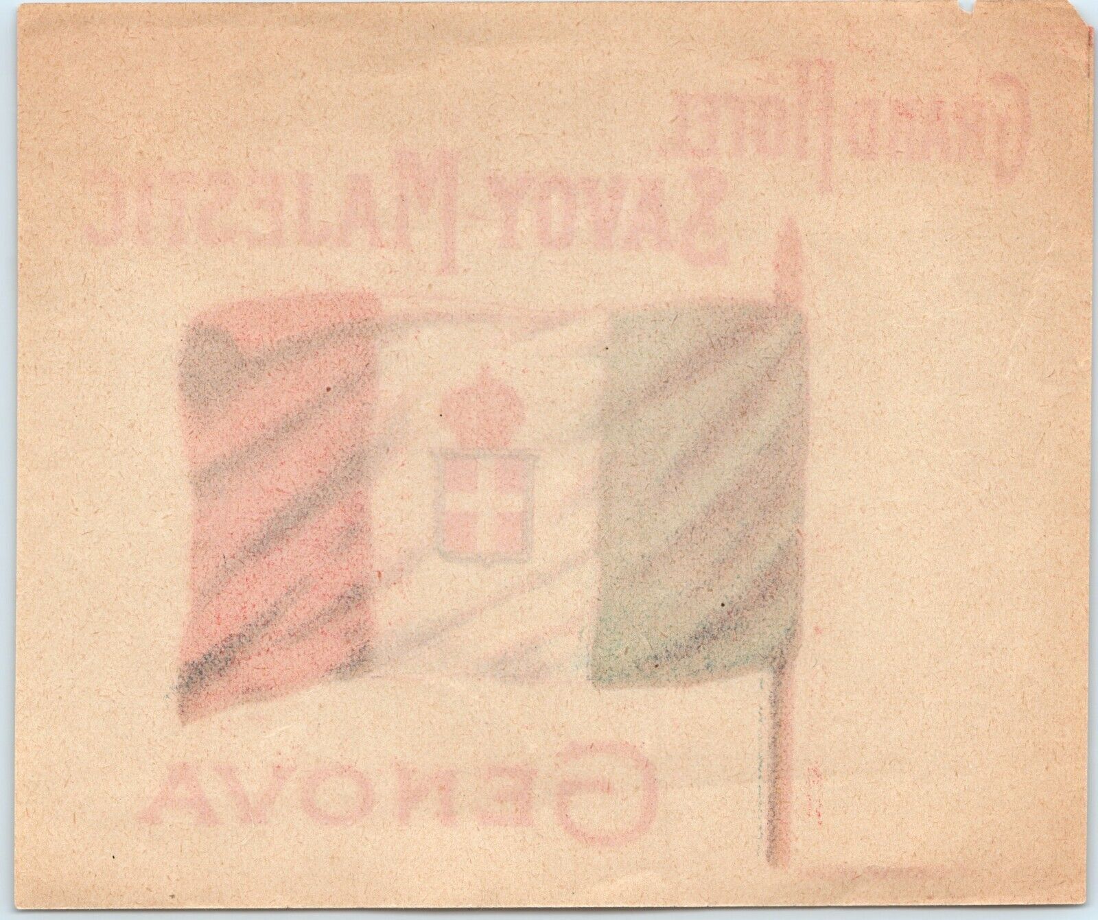 x2 LOT 1930s Genova Italy Luggage Label Grand Hotel Savoy-Majestic ...