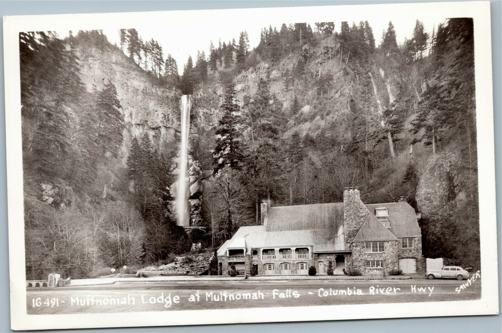 Multnomah Falls - Lodge and Falls Colubmia River Highway RPPC photo by ...