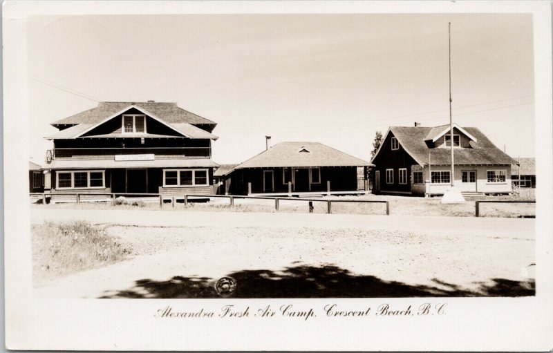 Crescent Beach BC Alexandra Fresh Air Camp 1950s Walker & Ward RPPC ...