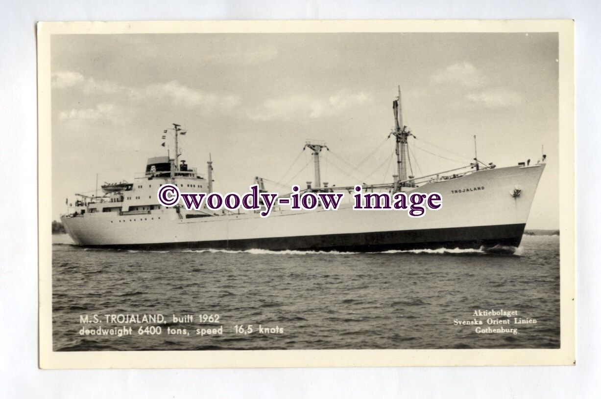 pf0366 - Swedish Orient Line Cargo Ship - Trojaland , built 1962 ...