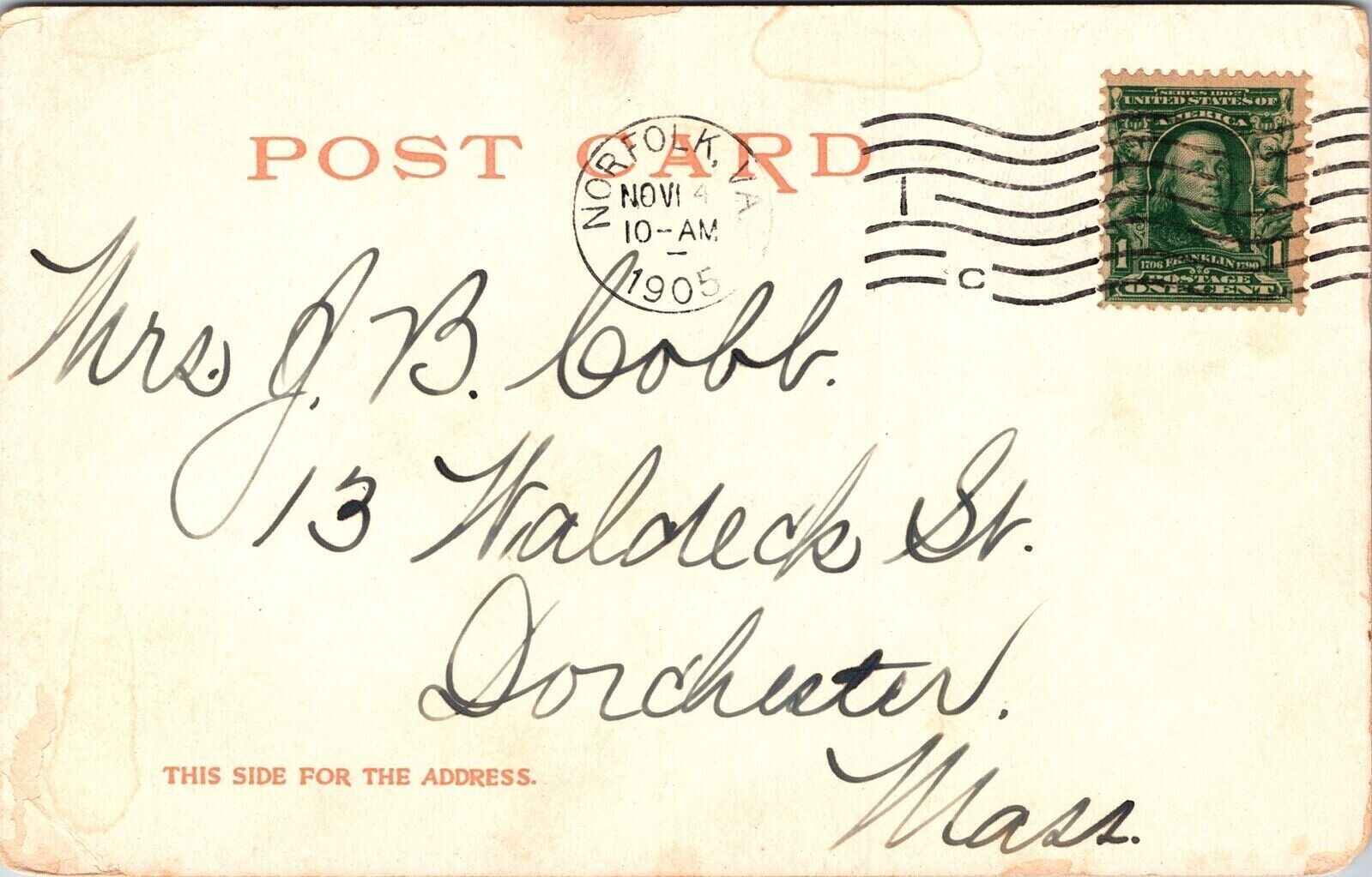 Fort Monroe Old Point Comfort Virginia Antique Postcard PM Norfolk VA ...