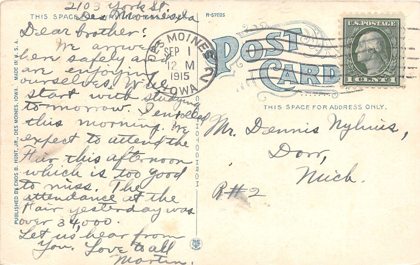 J45/ Des Moines Iowa Postcard c1910 Winners State Fair Saddle Horse ...