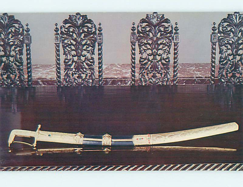 Postcard Of Saudi Arabia Sword At Truman Library Independence Missouri ...