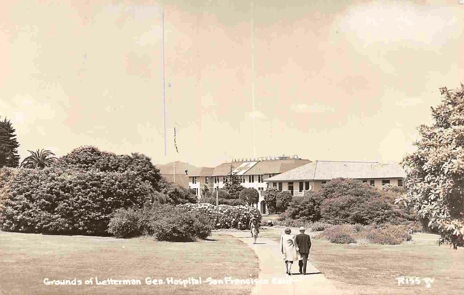 Letterman General Hospital Grounds San Francisco California Real Photo ...