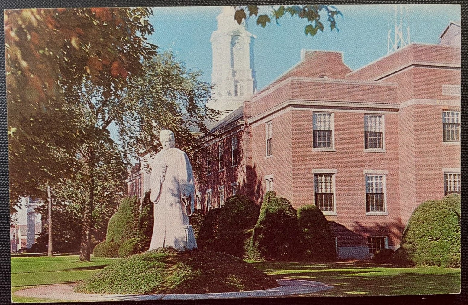 Vintage Postcard 1950-60's Statue of Noah Webster, West Hartford ...