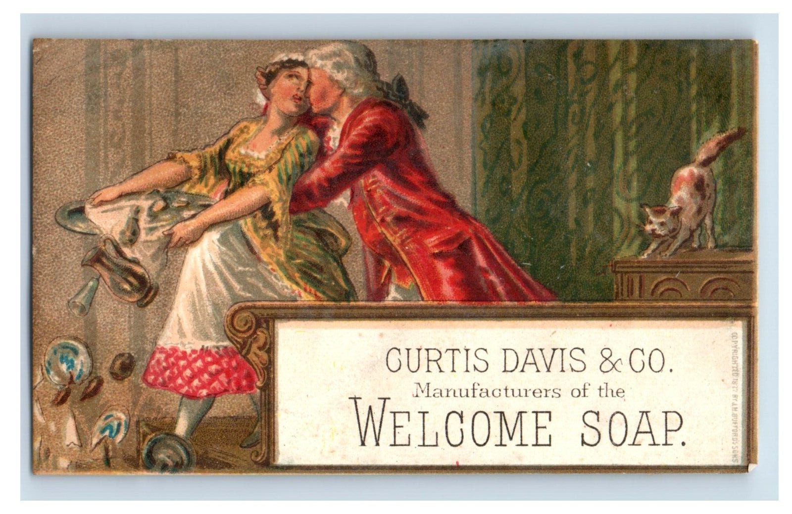 1880s Curtis & Davis Welcome Soap Colonial & Medieval Couple Lot Of 3 ...