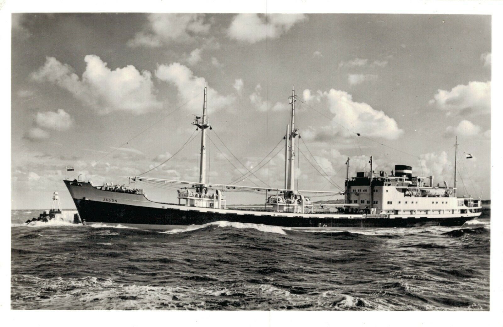 Koninklijke Nederlandsche Stoomboot Maatschappij Jason Ship RPPC 06.18 ...